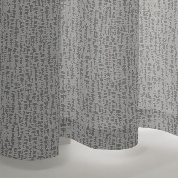 Gio E2511-993 grey. Curtain fabric Ado Goldkante